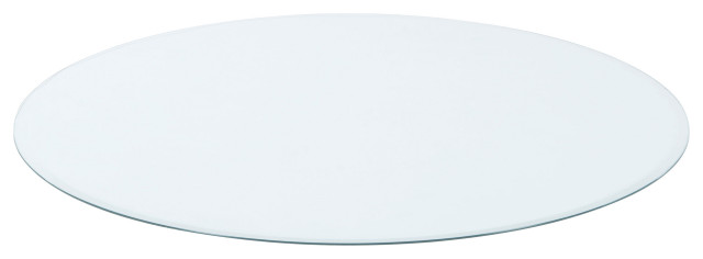 45" 6mm Round Glass Table Top Clear - Contemporary - Table Tops And ...