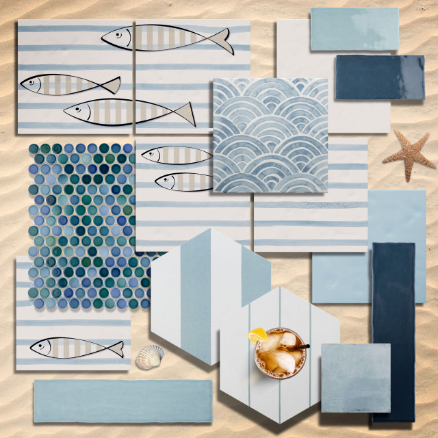 Berta Blanco Ceramic Wall Tile Sample - Traditional - Tile - by Merola ...