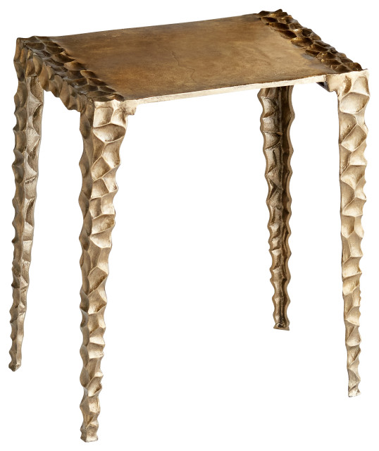 Cyan Imprint Side Table 11328, Antique Brass, 19.5" L x 14.75" W x 24 ...