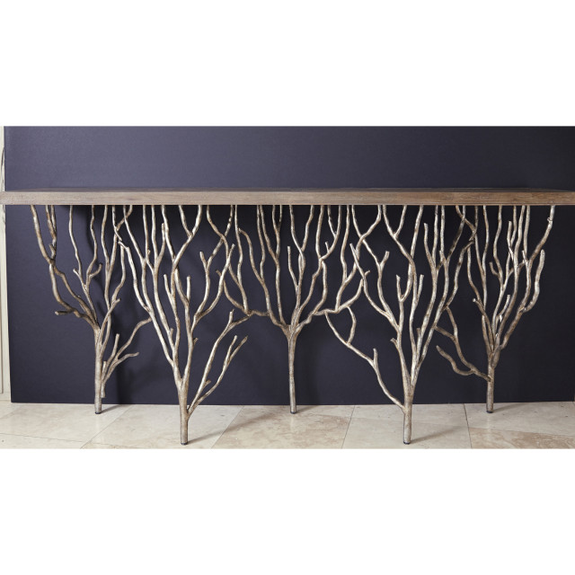 Ambella Home Collection Forest Console Table - Rustic - Console Tables ...