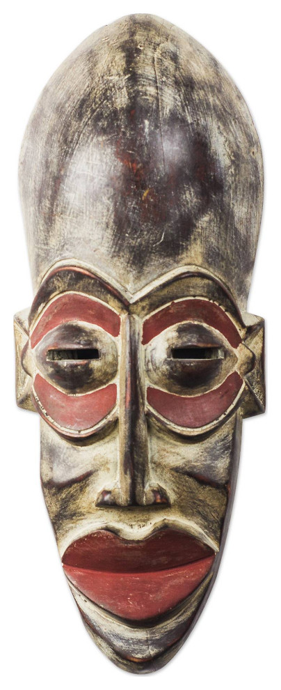 Novica Handmade Bundu African Wood Mask - Tropical - Wall Sculptures ...