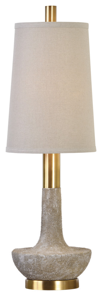 Uttermost Volongo Stone Buffet Lamp, Ivory - Transitional - Table Lamps - by Buildcom | Houzz