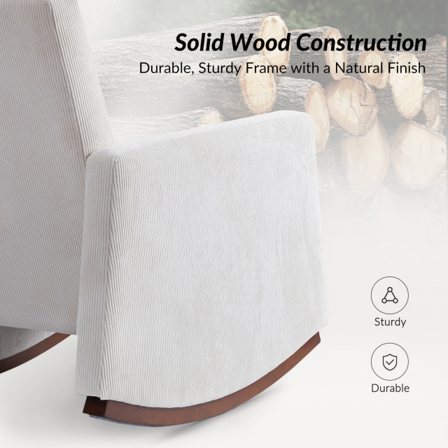 Solid Wood Rocker Chair - Modern - Armchairs And Accent Chairs - by ...