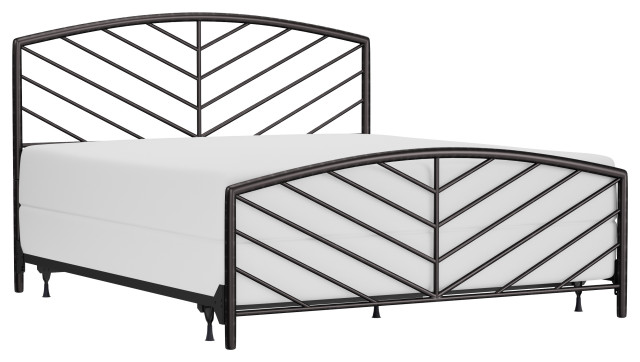 Hillsdale Essex Metal Full Bed With Arched Chevron Spindle Design, King ...