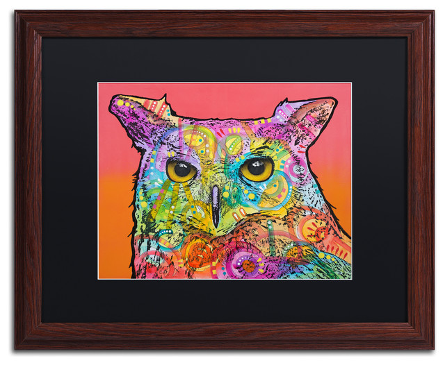 Dean Russo 'Red Owl' Art, 20"x 16" - Contemporary - Prints And Posters ...