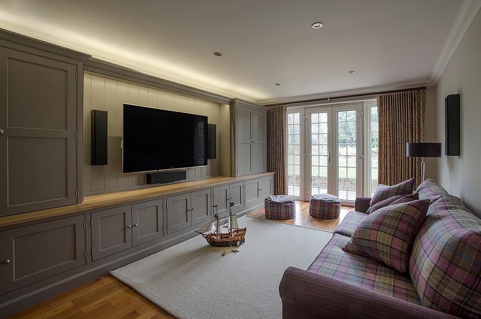 Bespoke Media Cabinetry - Contemporary - Living Room - Hampshire - by ...