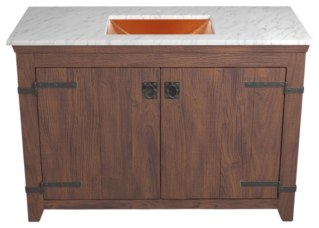 Native Trails VNB-VNT-CPS45-PC-1 48" Vanity with Carrara Marble and ...