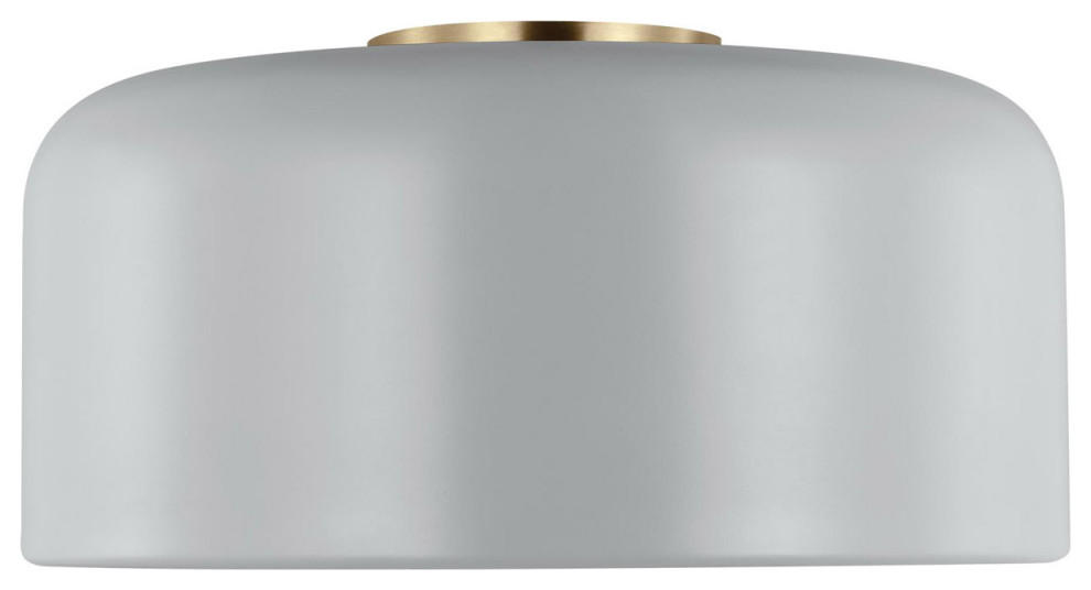 Malone Flush Mount, Matte Grey - Transitional - Flush-mount Ceiling ...