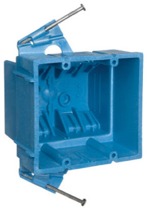 Carlon New Work Super Blue Hard Body Wiring Box, 2-Gang - Traditional ...