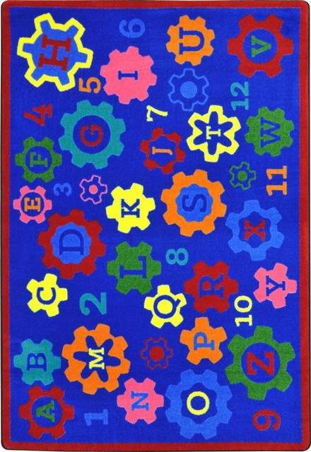 Kid Essentials, Early Childhood Geared for Learning Rug, 5'4" x 7'8 ...