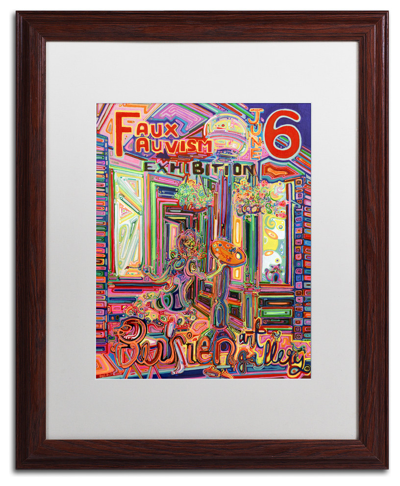 Josh Byer 'Exhibition No 1' Art, 16"x 20" - Contemporary - Prints And ...