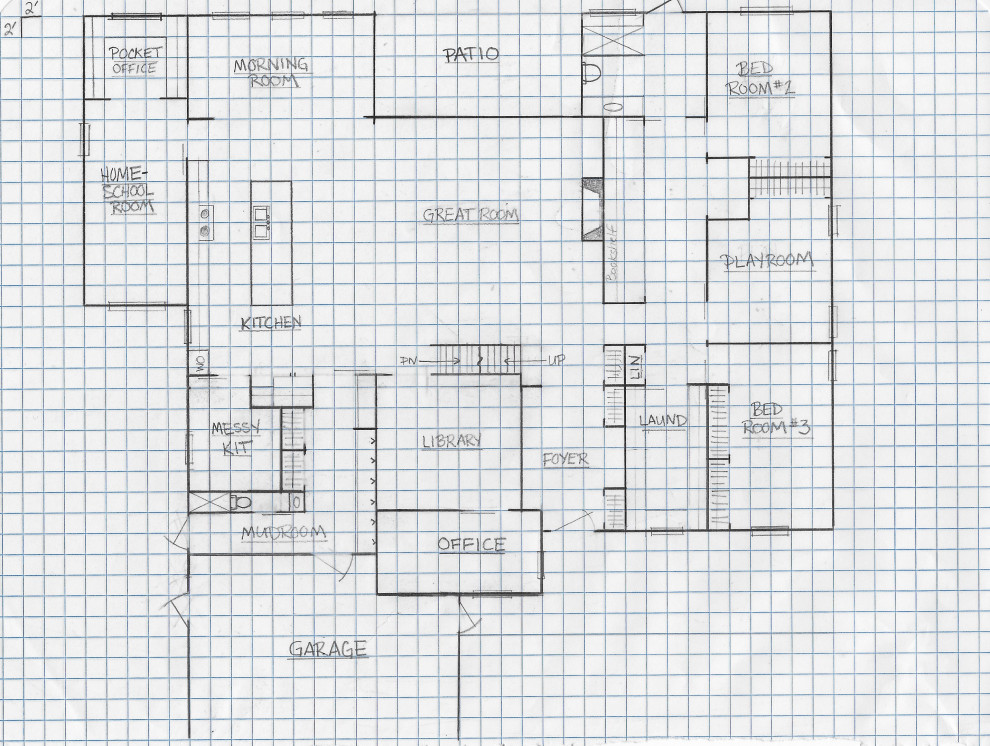 Universal Design Floorplan for Homeschooling family of 6