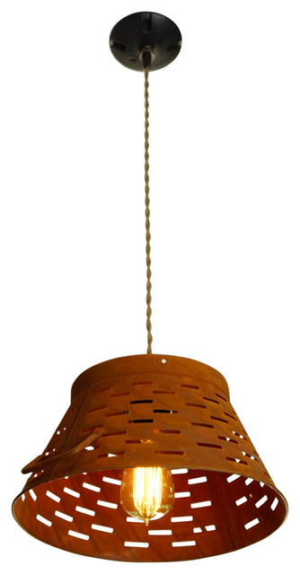 Rusty Shade Pendant Light - Farmhouse - Pendant Lighting - by Loft ...