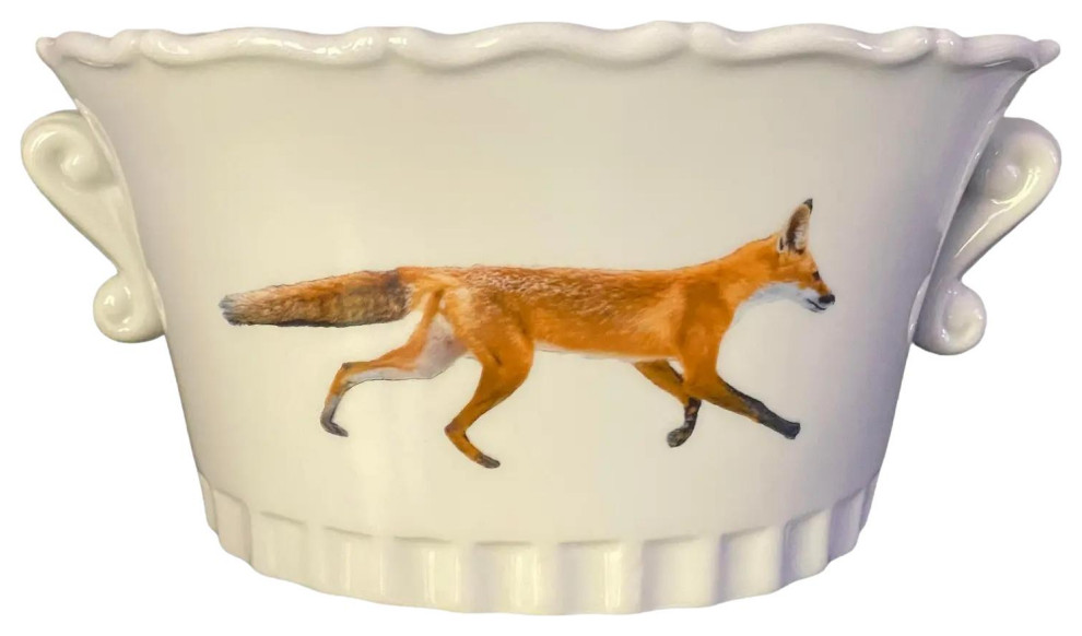 Running Fox Planter - Traditional - Indoor Pots And Planters - by The ...