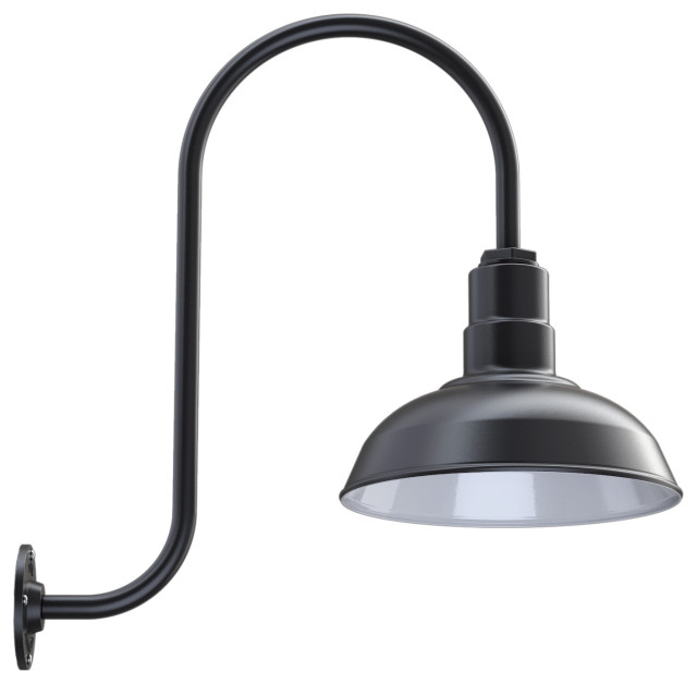12" Upward Sloping Barn Light, The Westchester - Farmhouse - Outdoor ...