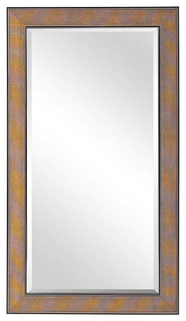 Valles Golden Rust Mirror - Transitional - Wall Mirrors - by Ownax | Houzz