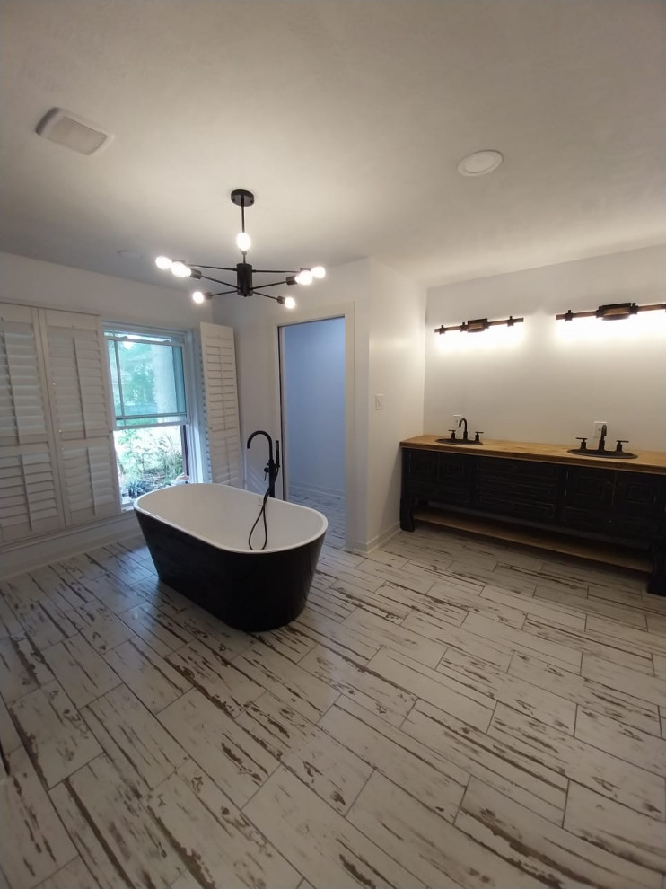 Conversion: Master Bedroom/Bath to Spacious Master Bathroom - Modern ...