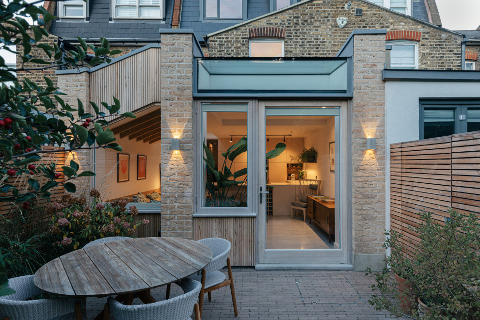 The Barnes House 3 - House exterior - Contemporary - Terrace - London ...