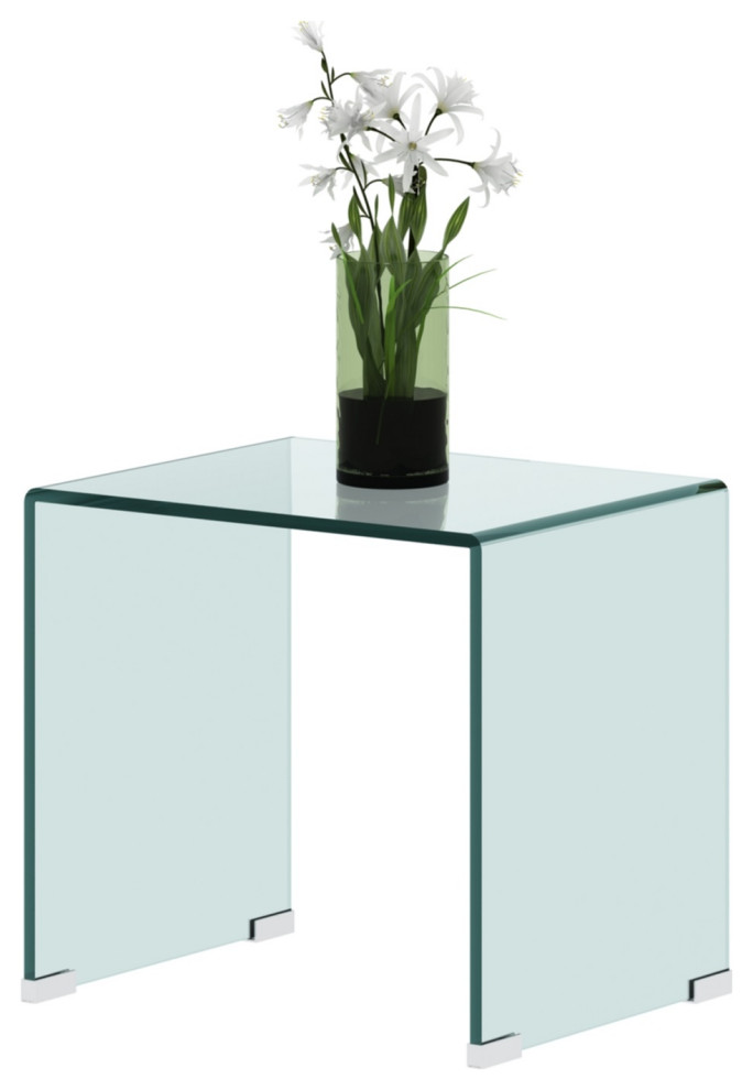 Whole Tempered Glass Coffee Table Clear End Table Transparent Side ...