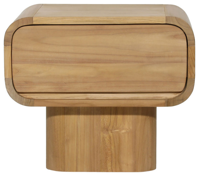 Rounded T Nightstand - Transitional - Nightstands And Bedside Tables ...