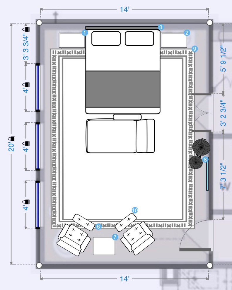 Furnishing 20x14 Master Bedroom