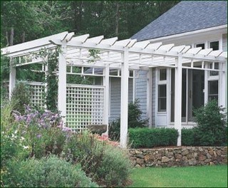 Custom Entry Pergola - Traditional - Boston - by Walpole Outdoors | Houzz