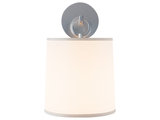 French Cuff Sconce in Bronze with Silk Shade - Transitional - Wall ...