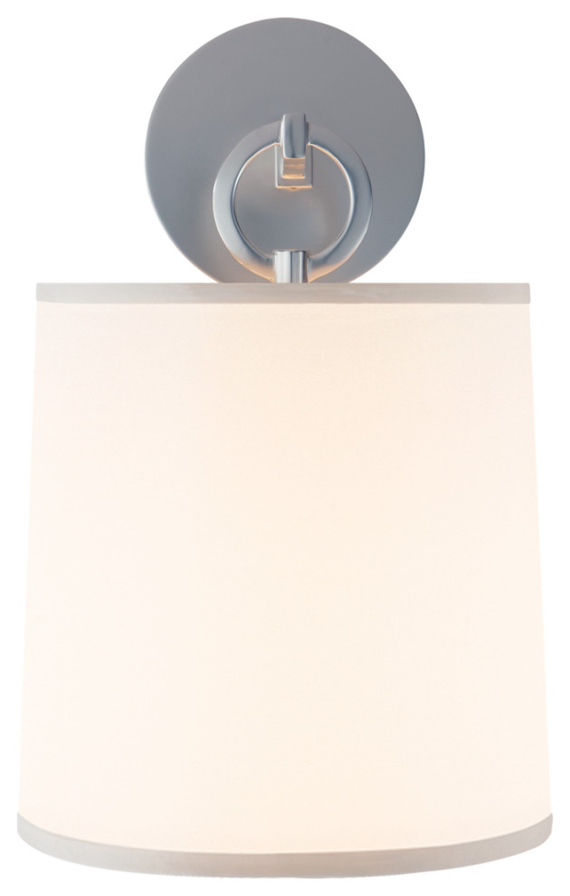 French Cuff Sconce With Silk Shade - Transitional - Wall Sconces - by ...