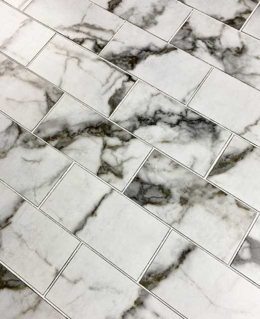 Bianco Carrara 3x6 Glass Subway Accent & Backsplash Wall Tile ...
