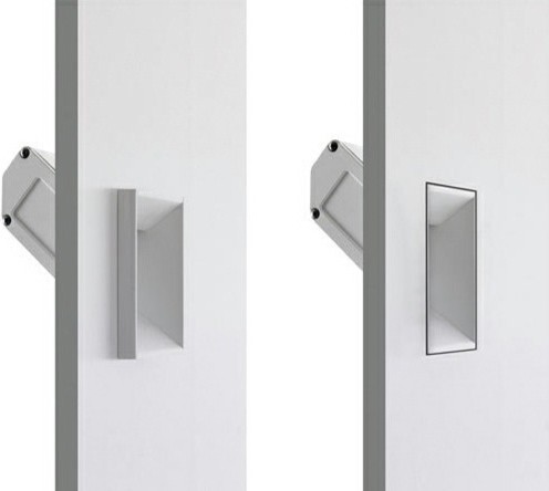 Semi Recessed Wall Light Sconce