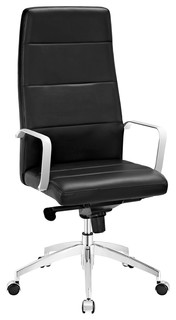 Modern Contemporary Urban Design Work Highback Office Chair, Black ...