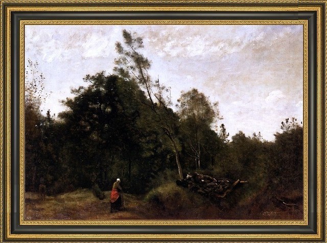 Jean-Baptiste-Camille Corot Forest Clearing in The Limousin Canvas ...
