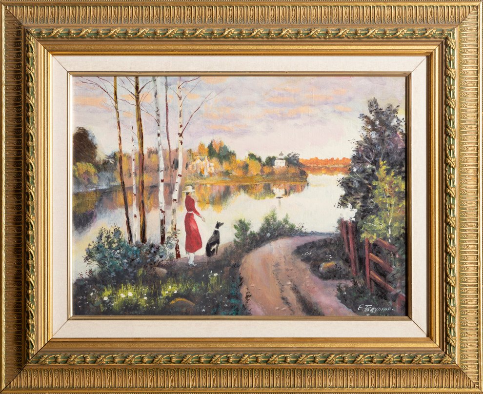 Lakeside, Erik Freyman, 30x25 - Traditional - Paintings - by RoGallery ...