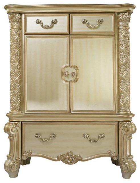 Vendome Chest, Gold Patina and Bone - Victorian - Accent Chests And ...