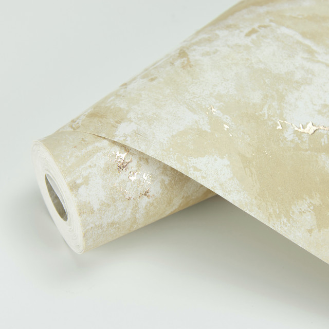 Titania Gold Marble Texture Wallpaper, Sample, Swatch - Contemporary ...