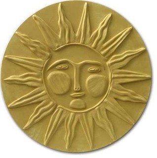 Sun Face Stepping Stone Mold - Traditional - Landscaping Stones And ...