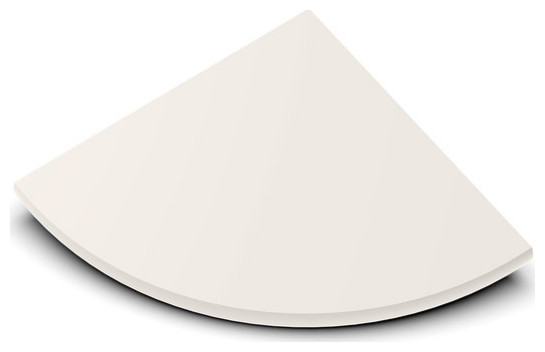 TileWare Boundless 6 inch Corner Shelf Bone Shower Bathroom ...
