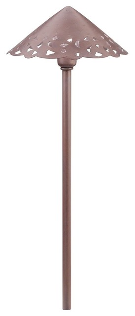 15443 Lace 1-Light 12V Landscape Decorative Hammered Roof Path Light ...