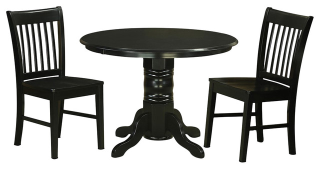 3-Piece Table Set, Table and 2 Dining Chairs - Traditional - Dining ...