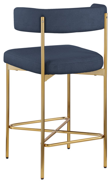 Rivage Durable Linen Textured Fabric Stool, Set of 2 - Midcentury - Bar Stools And Counter ...