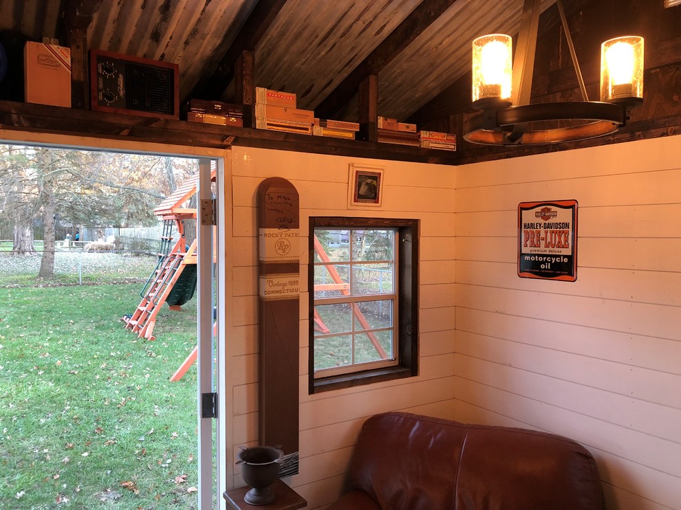 Backyard Cigar Lounge - Rustic - Columbus - by Beachy Barns LTD