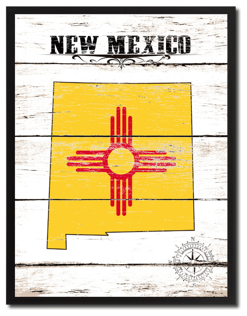 New Mexico State Flag Canvas, 28"x37", 28"x37" - Contemporary - Prints ...