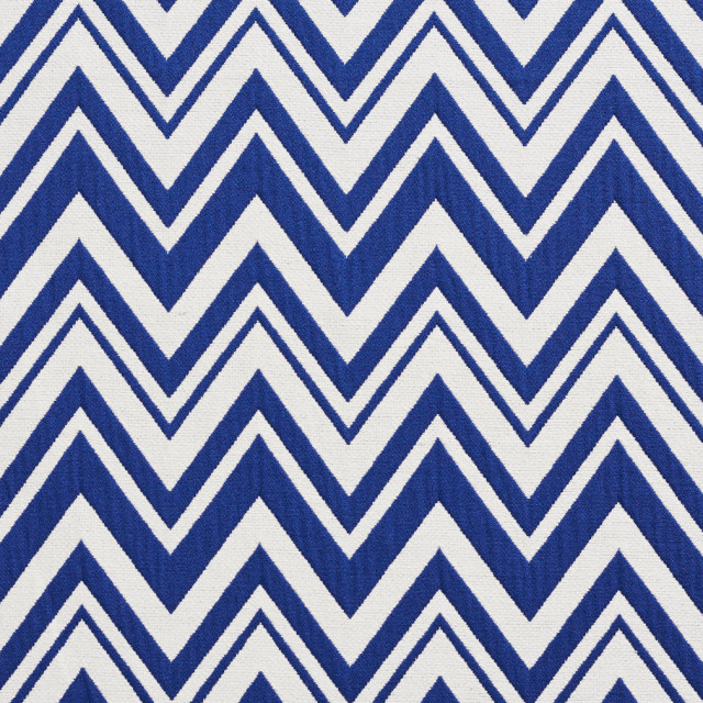 Blue Chevron Cotton Blend Upholstery Fabric by the Yard, By The Yard 54 ...