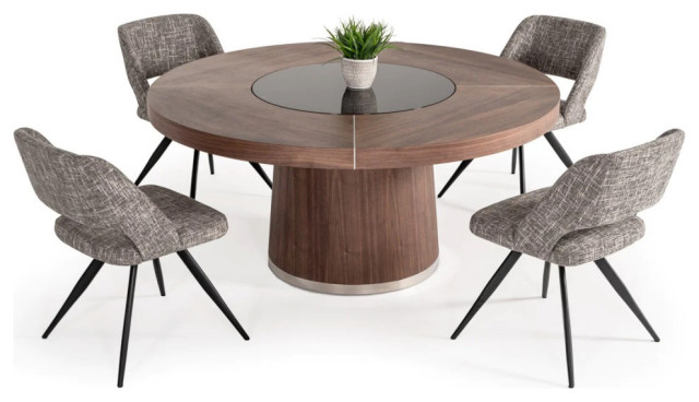 Cayden Round Modern Dining Table - Contemporary - Dining Tables - by ...
