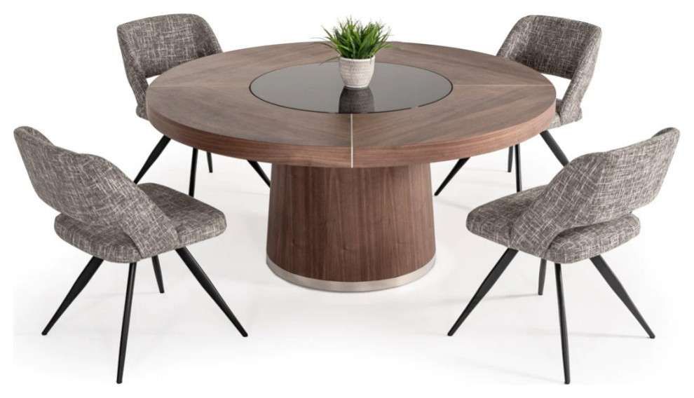Cayden Round Modern Dining Table - Contemporary - Dining Tables - by ...