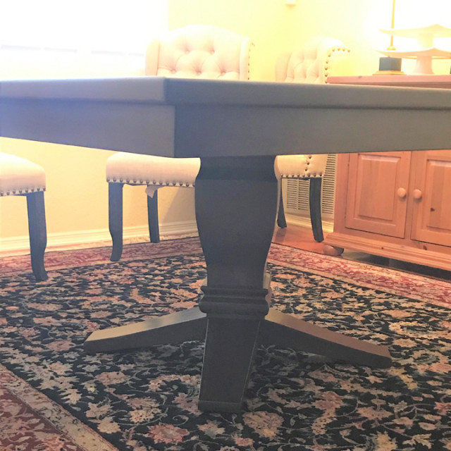 Custom Single Pedestal 60" Square Dining Table - Salle à Manger - Tampa ...