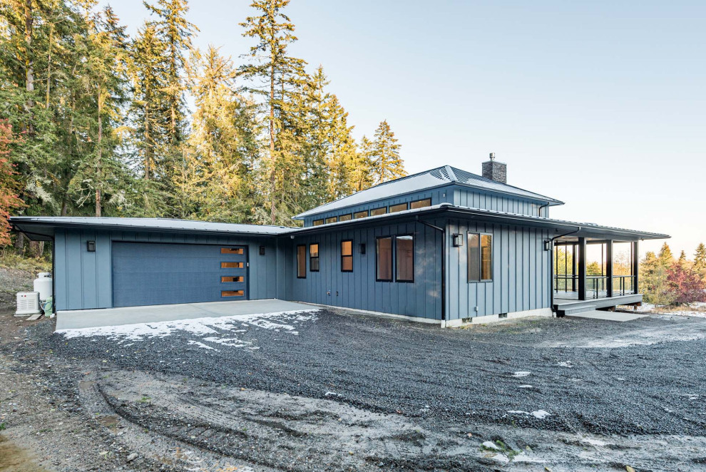 Sequim - Contemporary Frank Lloyd Wright-Inspired Home - Contemporary ...