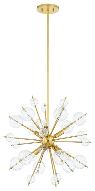 Mitzi Linnea Six Light Chandelier - Midcentury - Chandeliers - by ...