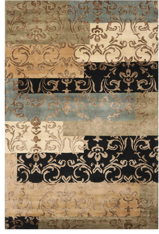 Soho Black/Yellow Area Rug SOH911A - Contemporary - Area Rugs - by Area ...