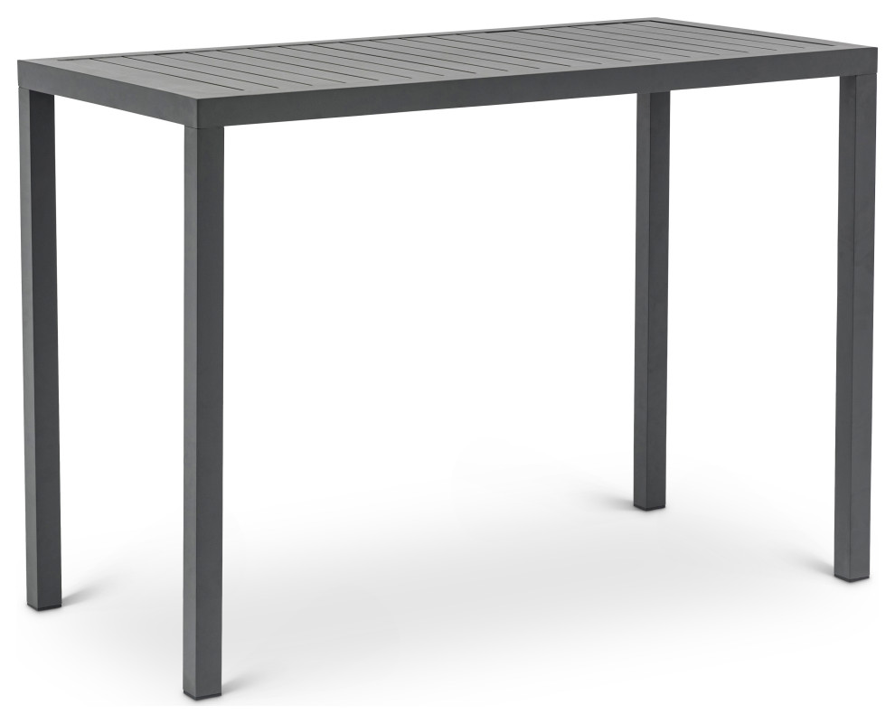 Maldives Outdoor Patio Rectangle Bar Table - Transitional - Outdoor Pub ...